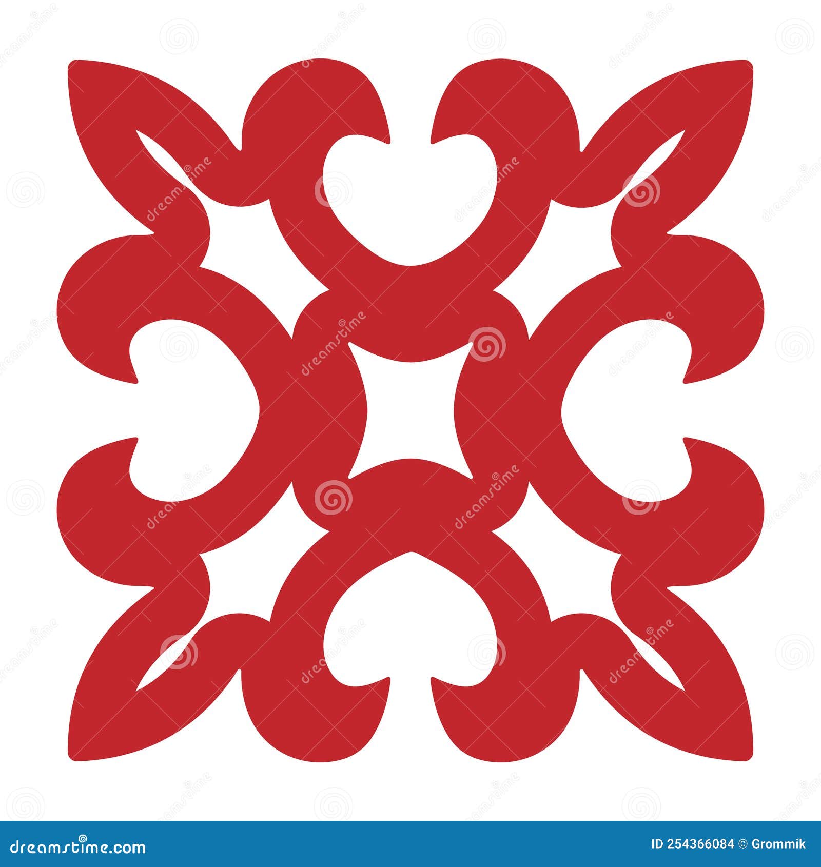 Template of an Arbitrary Oriental Ornament for Creative Ideas Stock ...