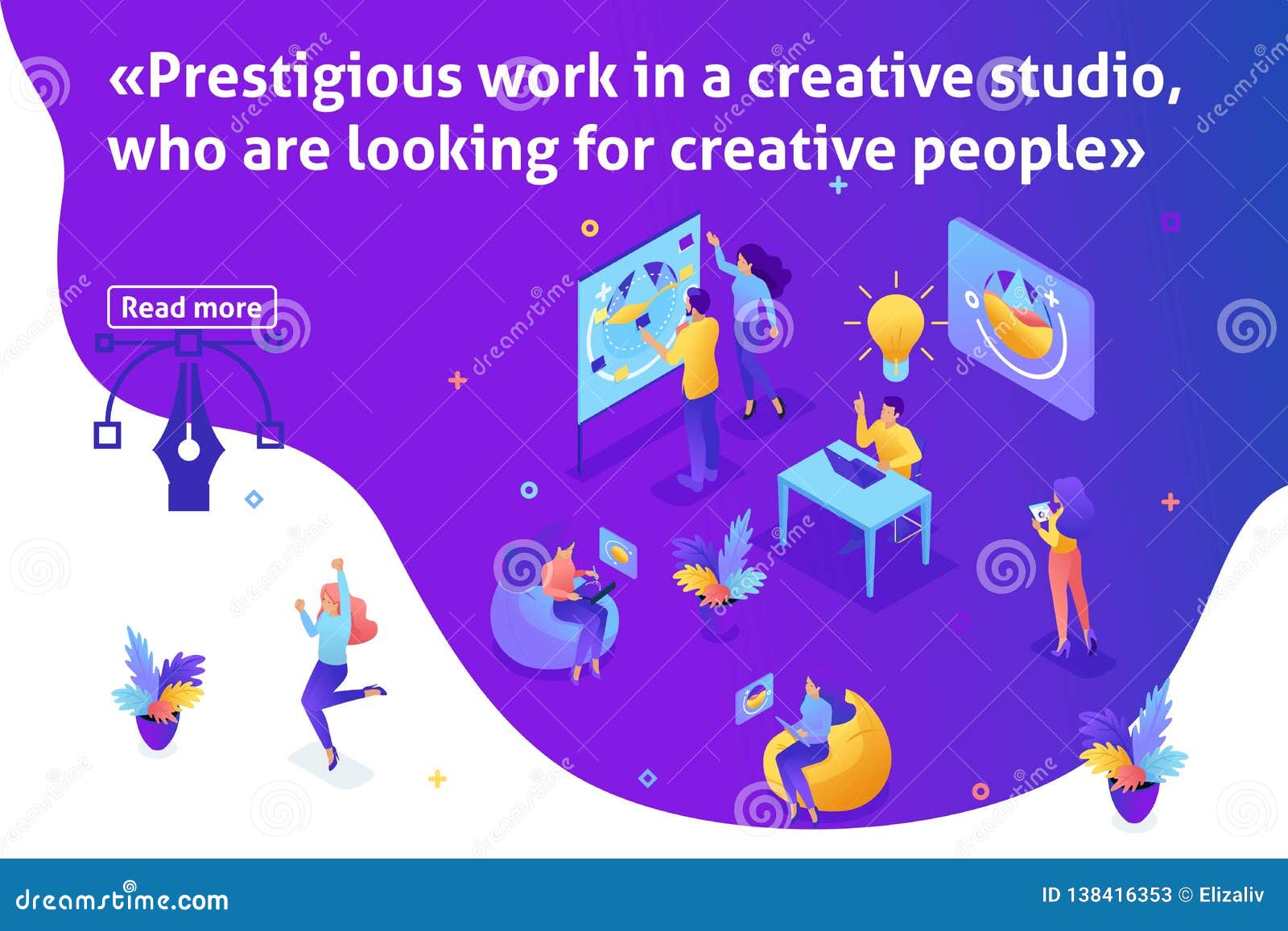 Isometric Creative Innovation Technology Concept. World Map Interface ...