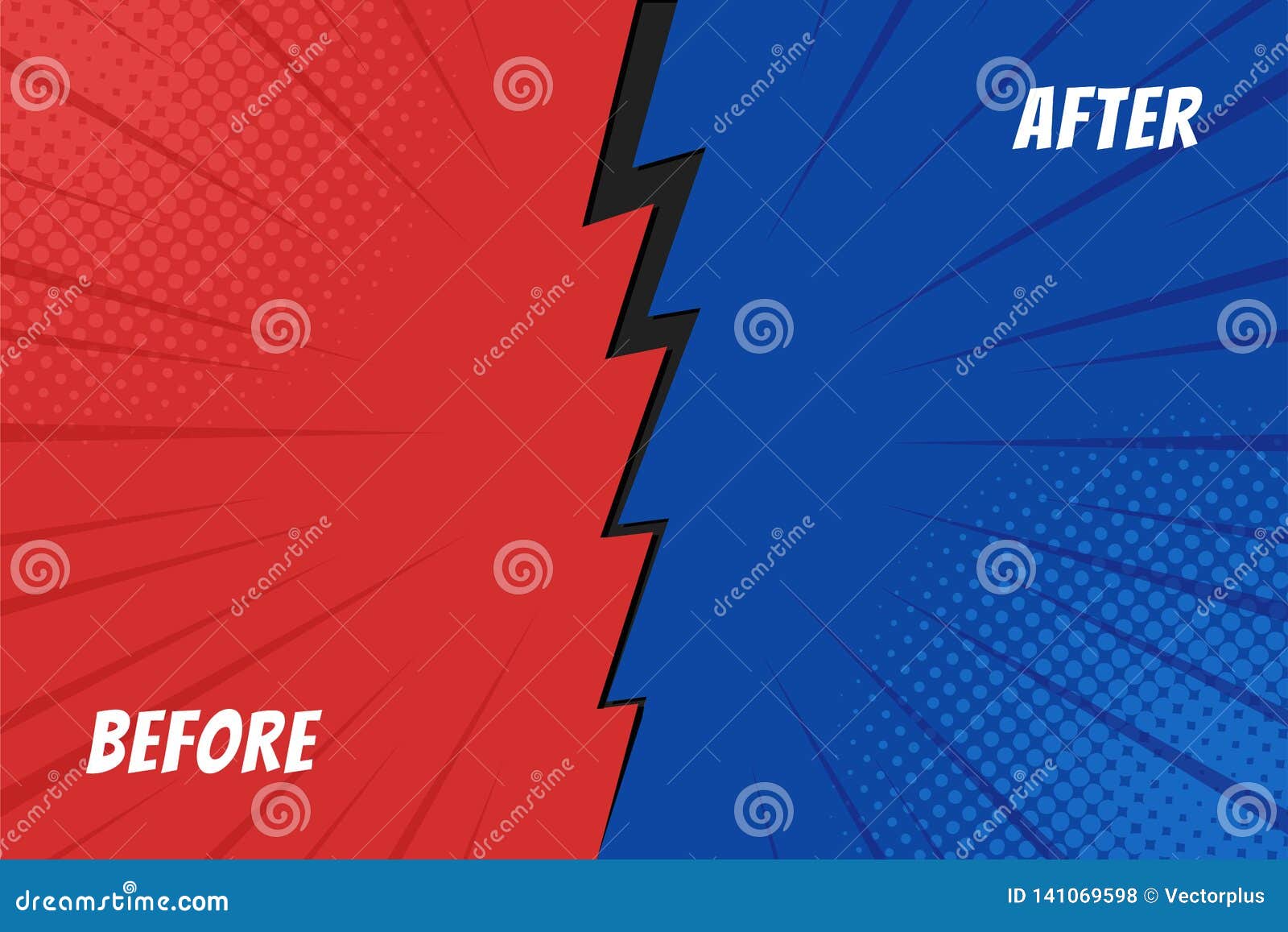 Template before and after Background. Comparison Card with Empty Space ...