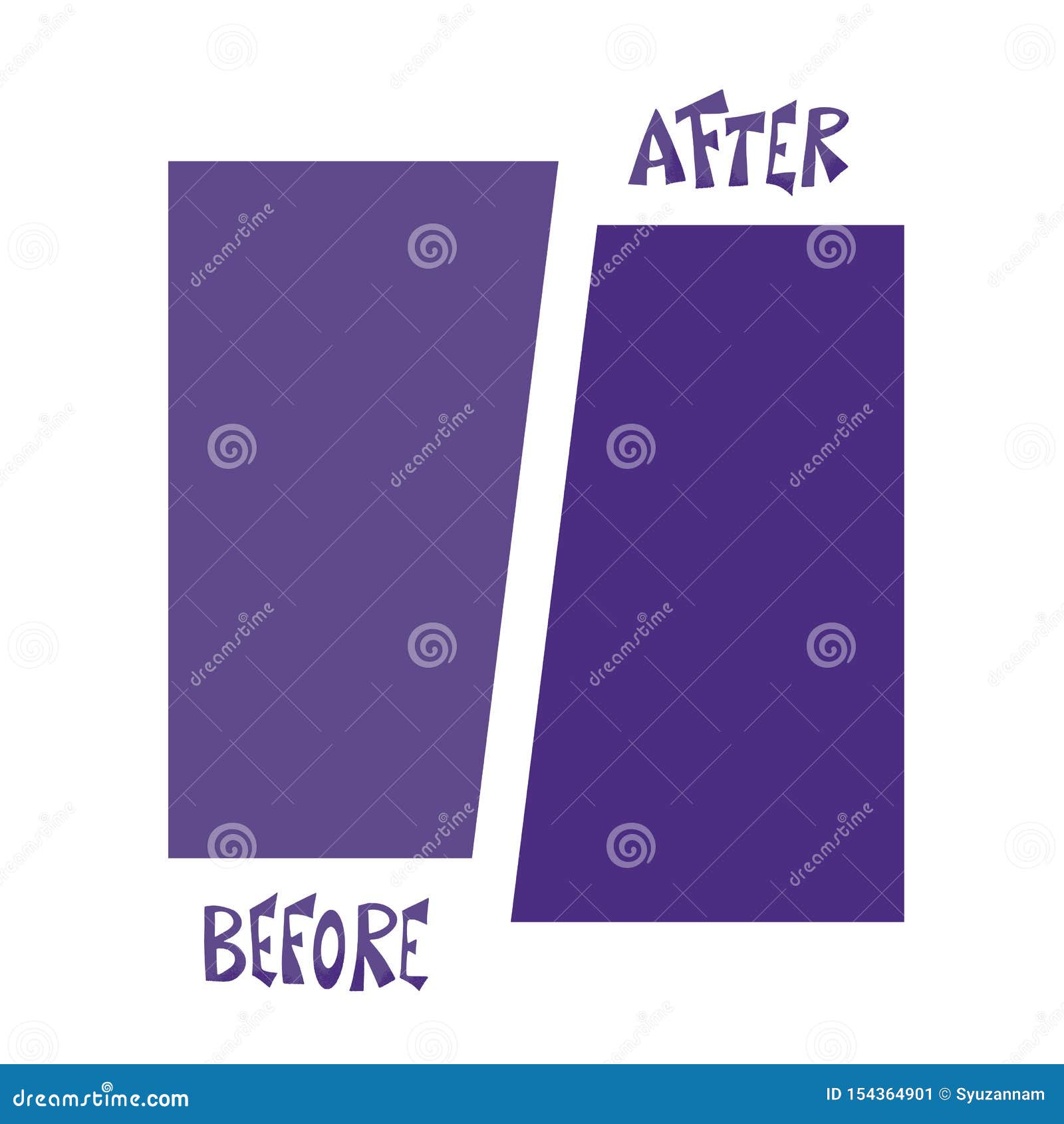 Before and after Template. Vector Illustration. Stock Vector ...