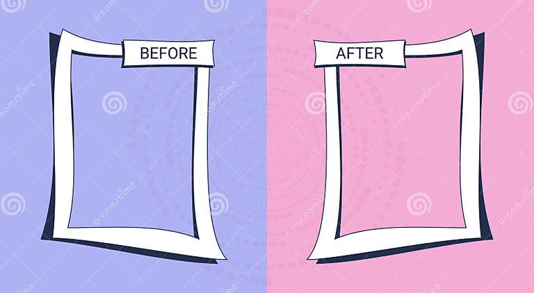 Before and after Template Background. Comparison for Graphic Design ...