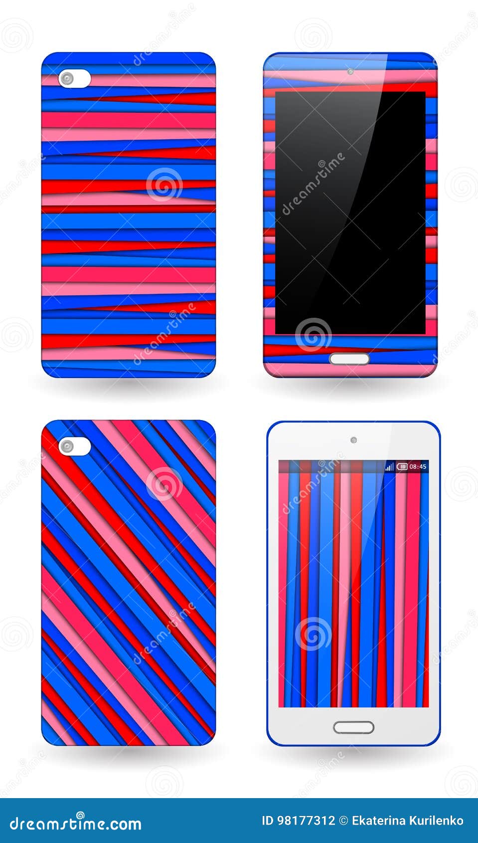 Template Background and Cover for Smartphone Stock Vector ...