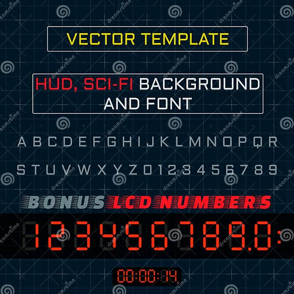 Template stock vector. Illustration of electronic, pattern - 83815009