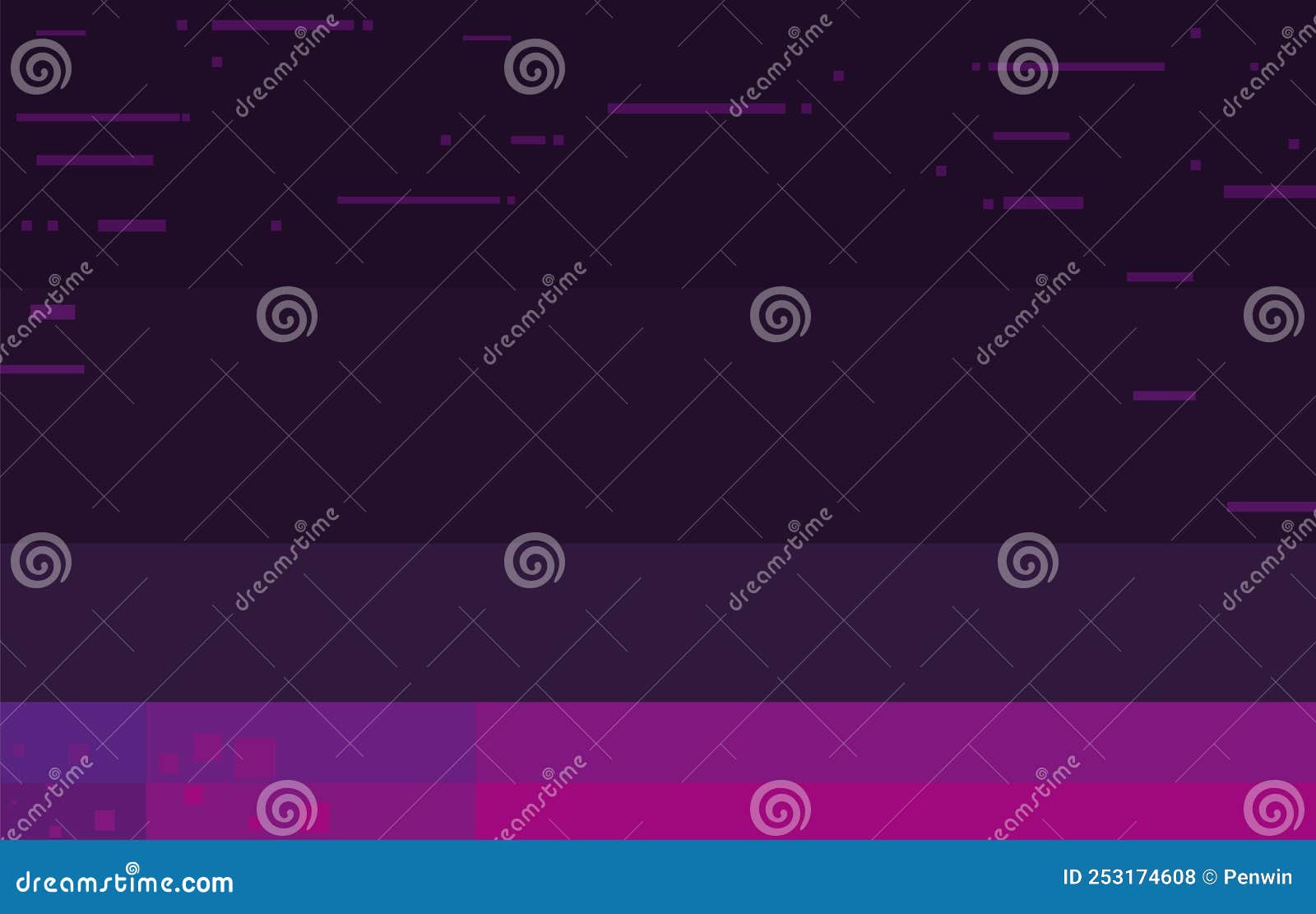 Template Background Like Retro Video Game Screen, Vector Illustration ...