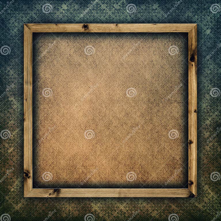Template Background - Paper Sheet in Picture Frame Stock Illustration ...