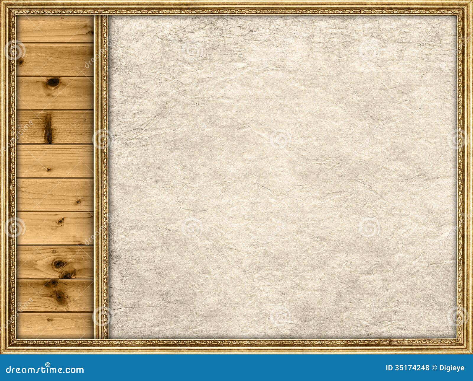 Template Background - Planks and Paper Sheet Stock Photo - Image of ...