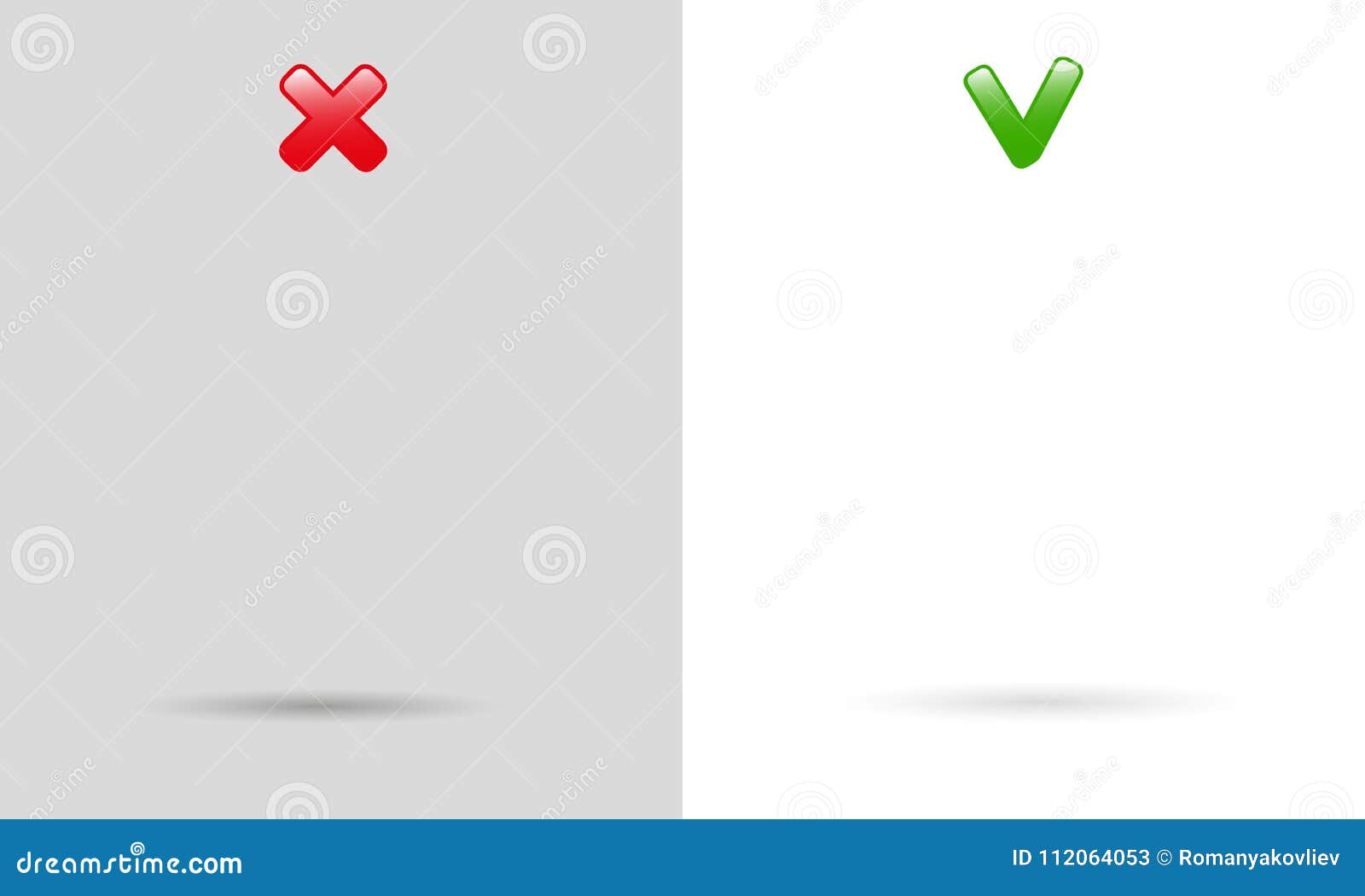 Template Background Wrong or Correct. Comics Style Design. Vector ...