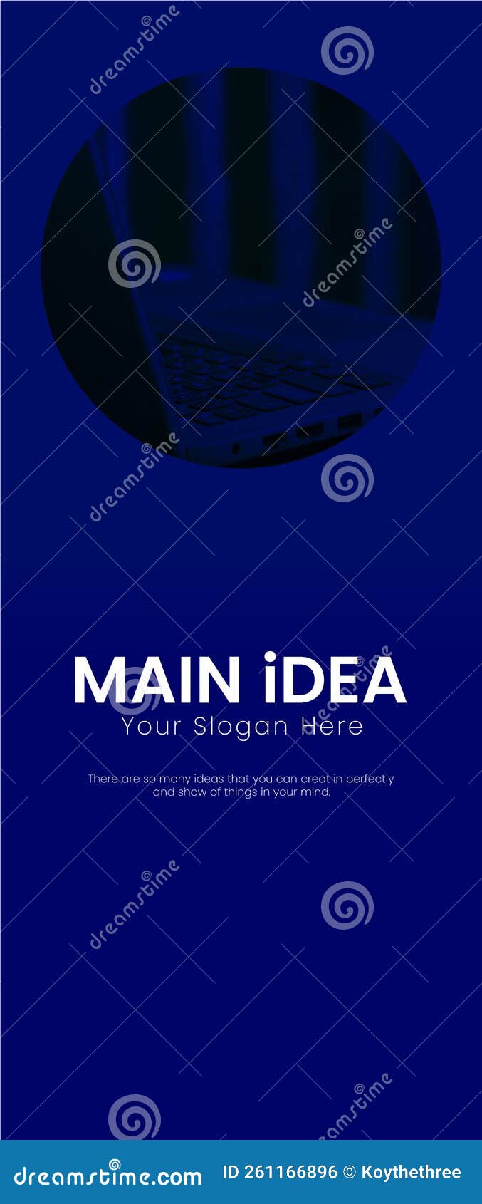 Template Banner in Blue Color with Computer Background, a Technology ...