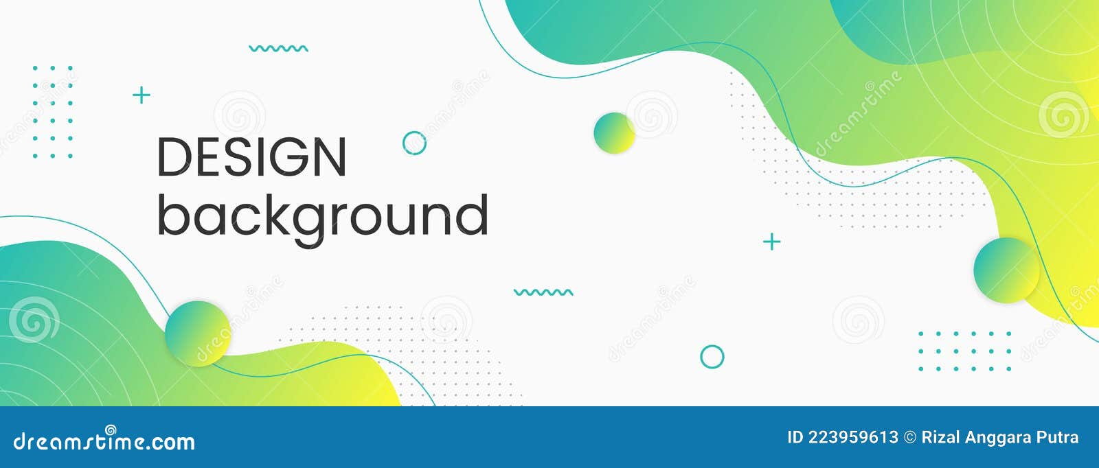 Template Banner with Green Gradient Stock Vector - Illustration of ...