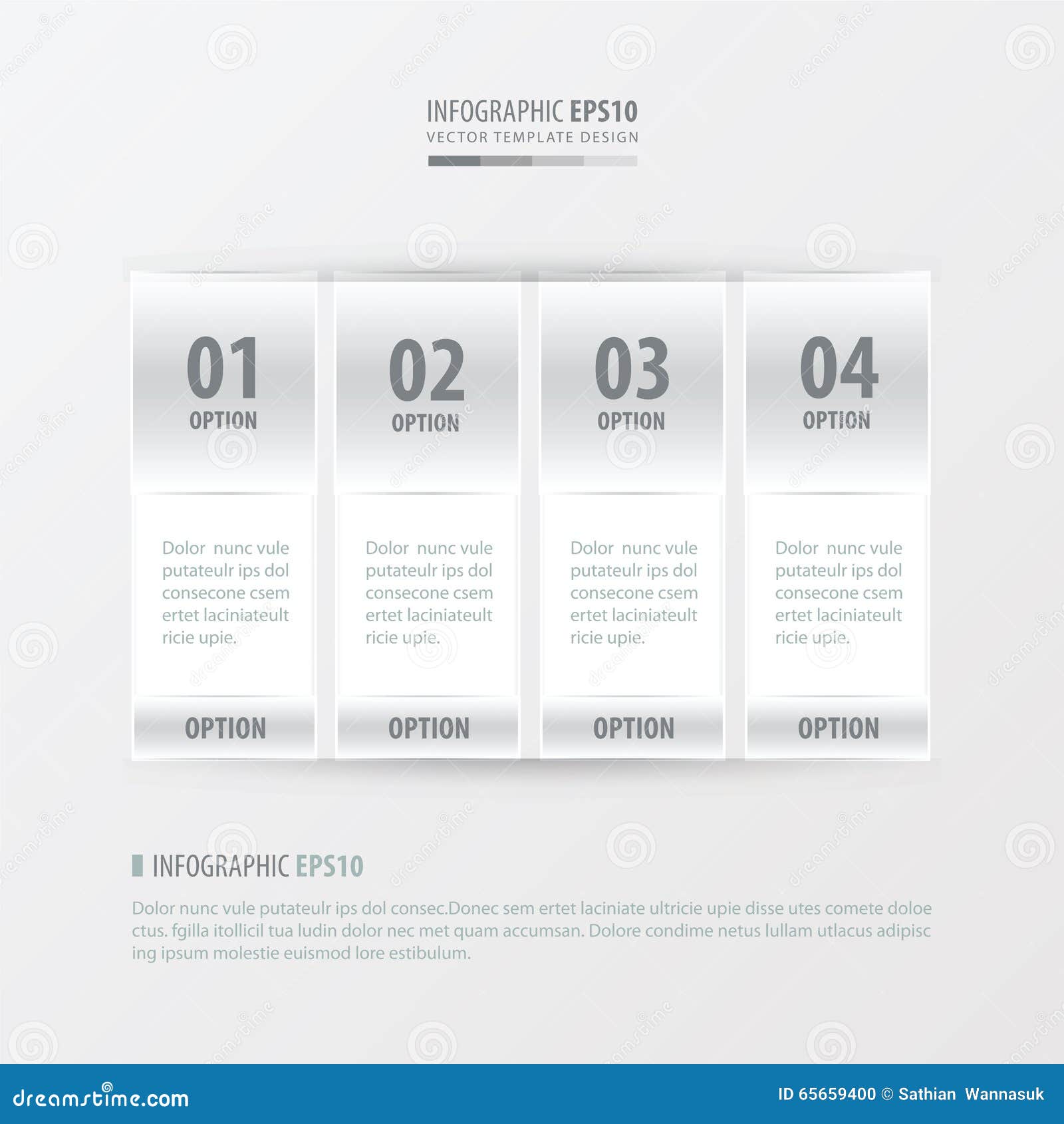 Template Banner White Color Stock Vector - Illustration of brochure ...