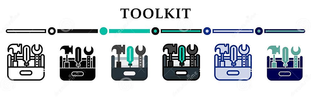 Toolkit Icons Collection. Vector Eps 10 Concept. Stock Vector ...