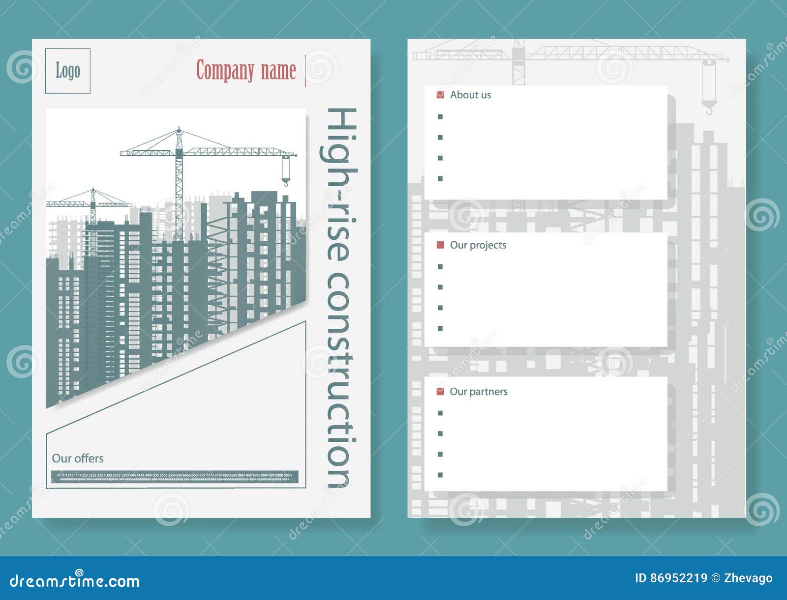 Template booklet stock vector. Illustration of document - 86952219