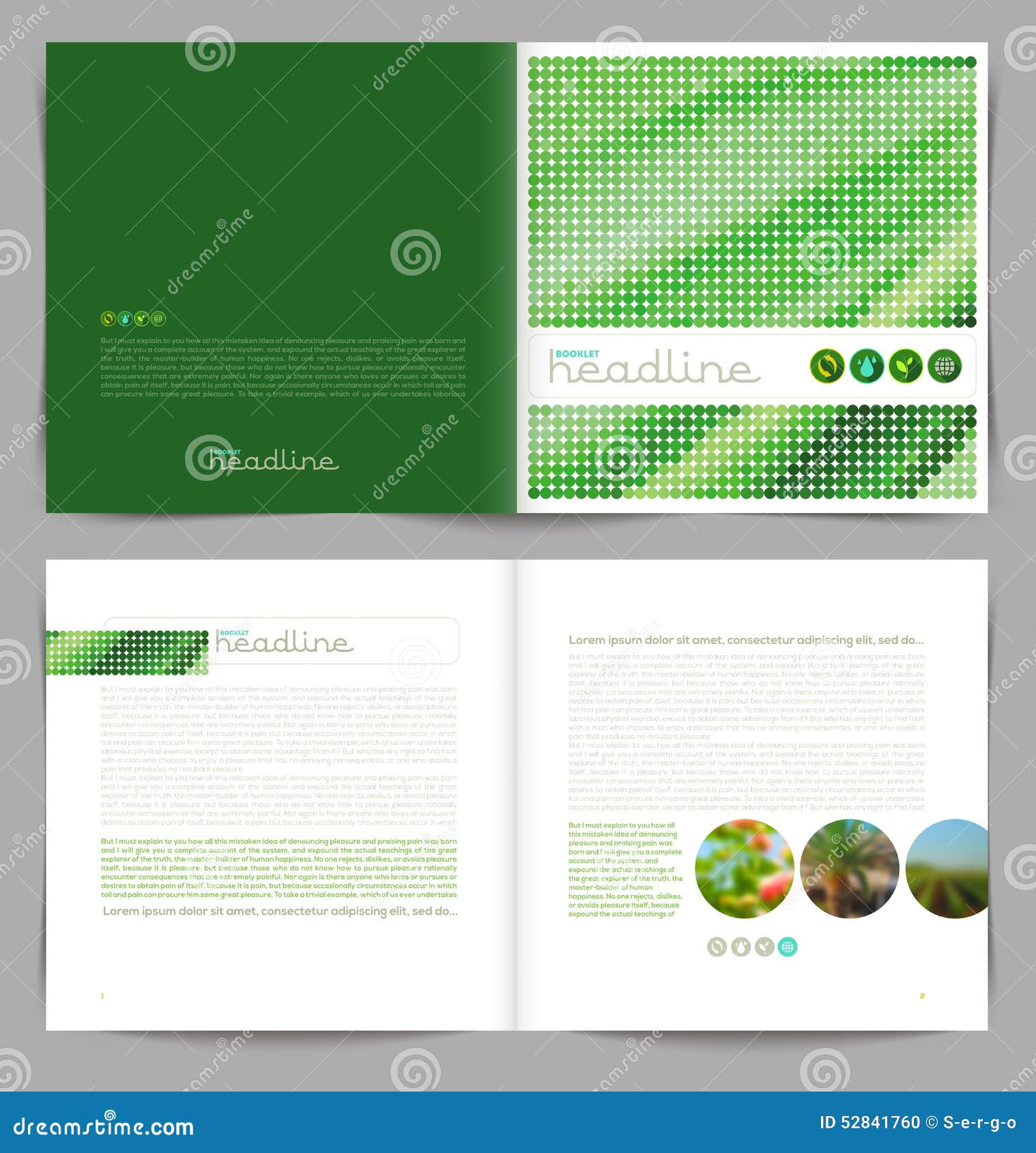 Booklet Design Vector Layouts Set Royalty-Free Stock Photography ...