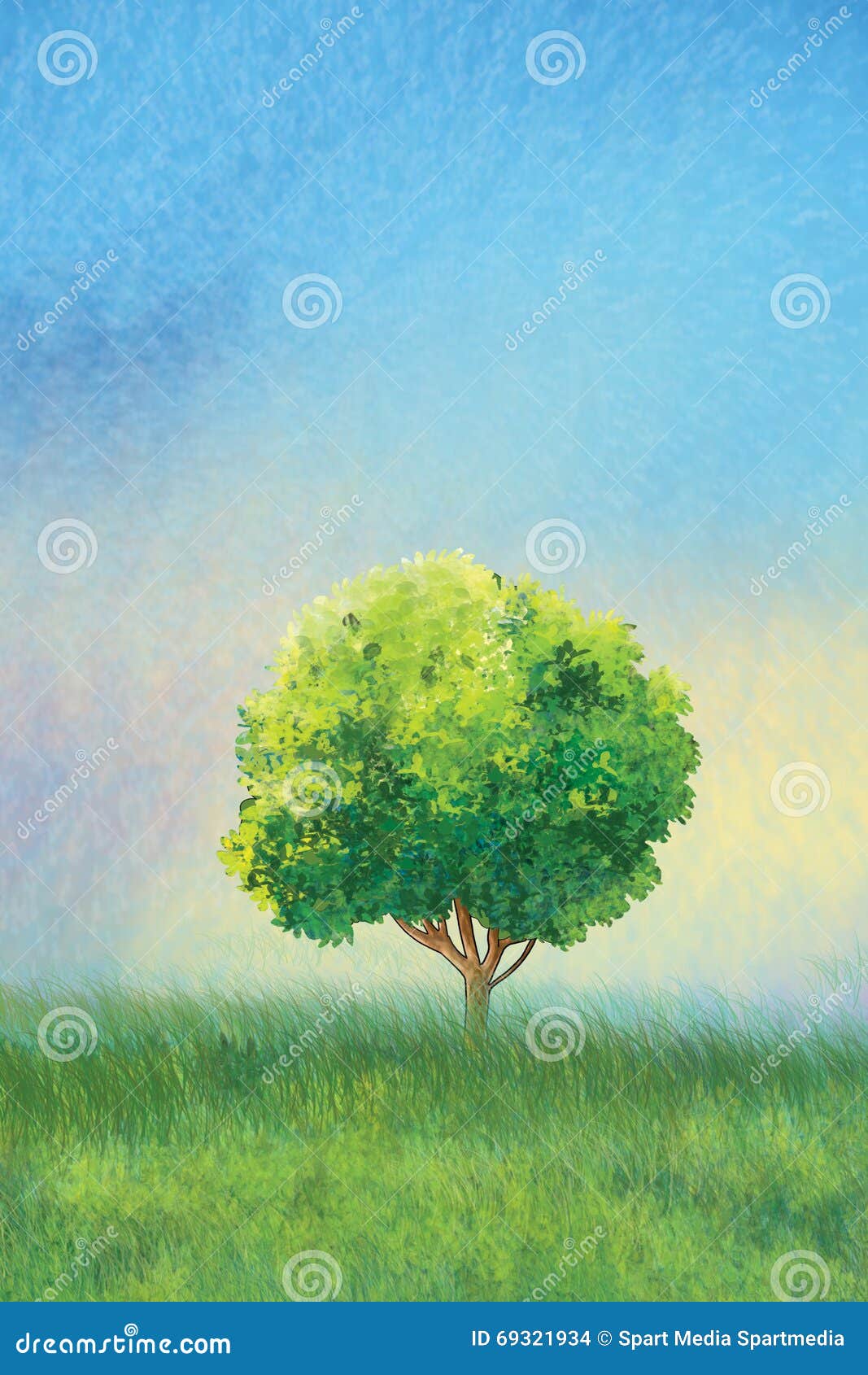 Tree and blue sky stock illustration. Illustration of growth - 69321934 Tree and blue sky stock illustration. Illustration of growth - 69321934