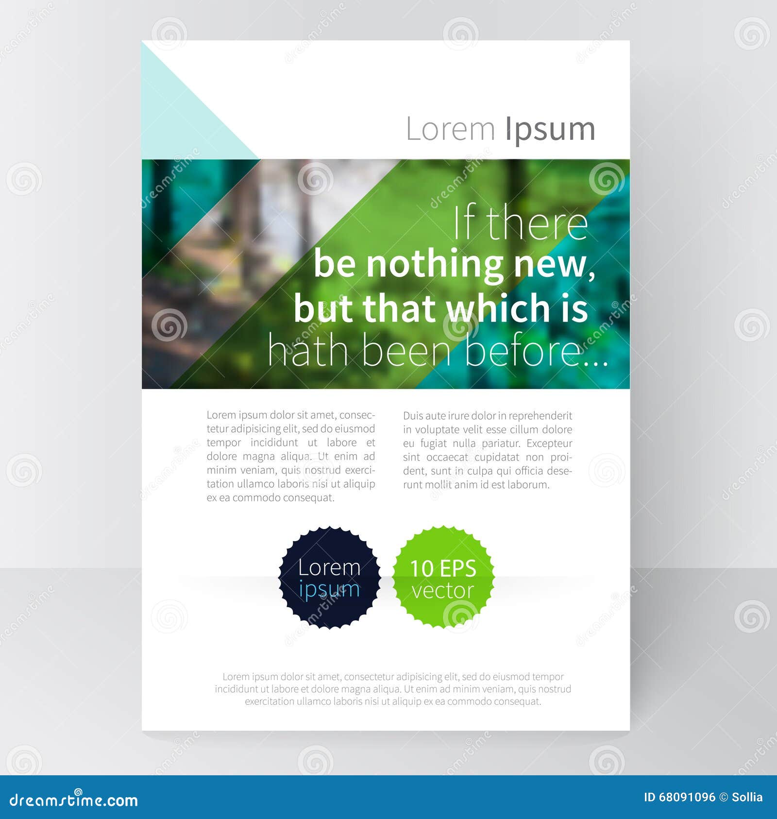 Leaflet Flyer Layout. Magazine Cover Corporate Identity Template ...