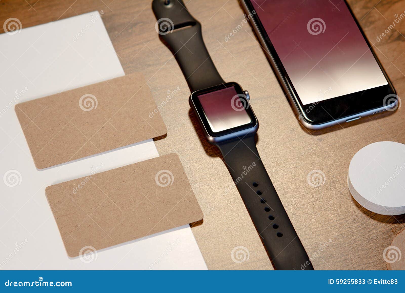 Template Business for Branding Identity. Smart Watch Stock Image ...