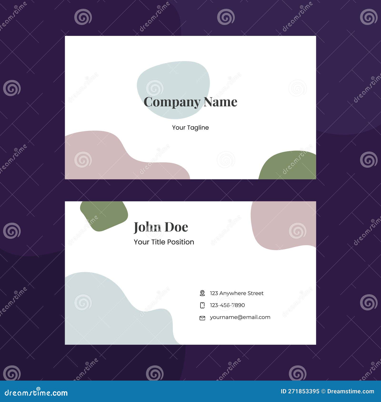 The Power of Simplicity a Clean and Minimalist Business Card Template ...