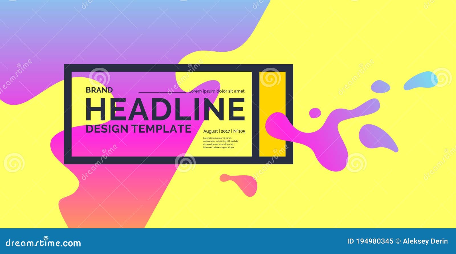 Template for Business and Poster. Advertising Poster for Design Stock ...