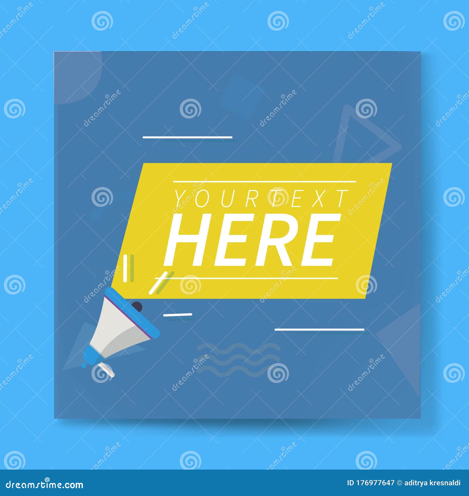 Announcement Template Design Vector Illustration. Stock Vector ...