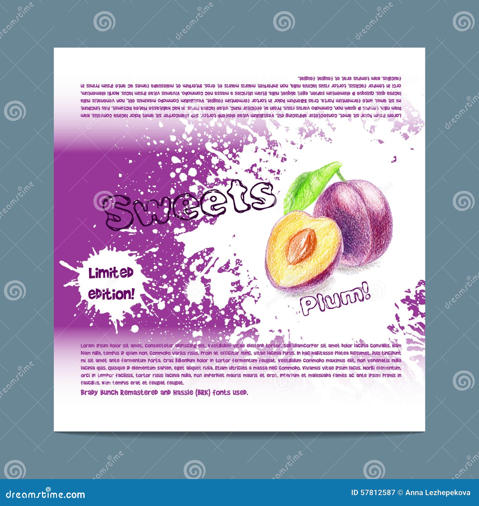 Template Candy Packaging. Coconut Sweets. Cartoon Vector ...