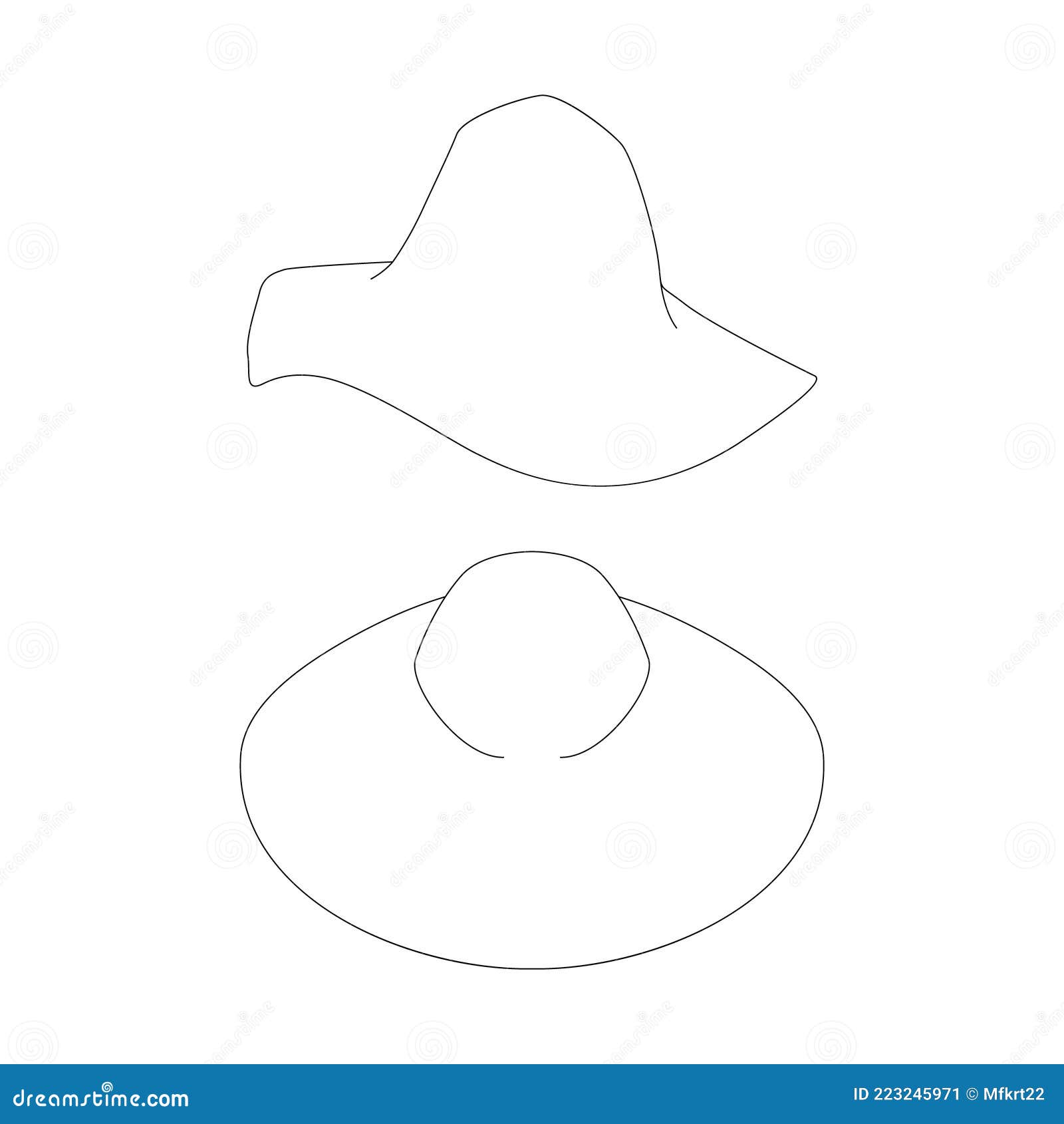 Template Capeline Hat Vector Illustration Stock Vector - Illustration ...