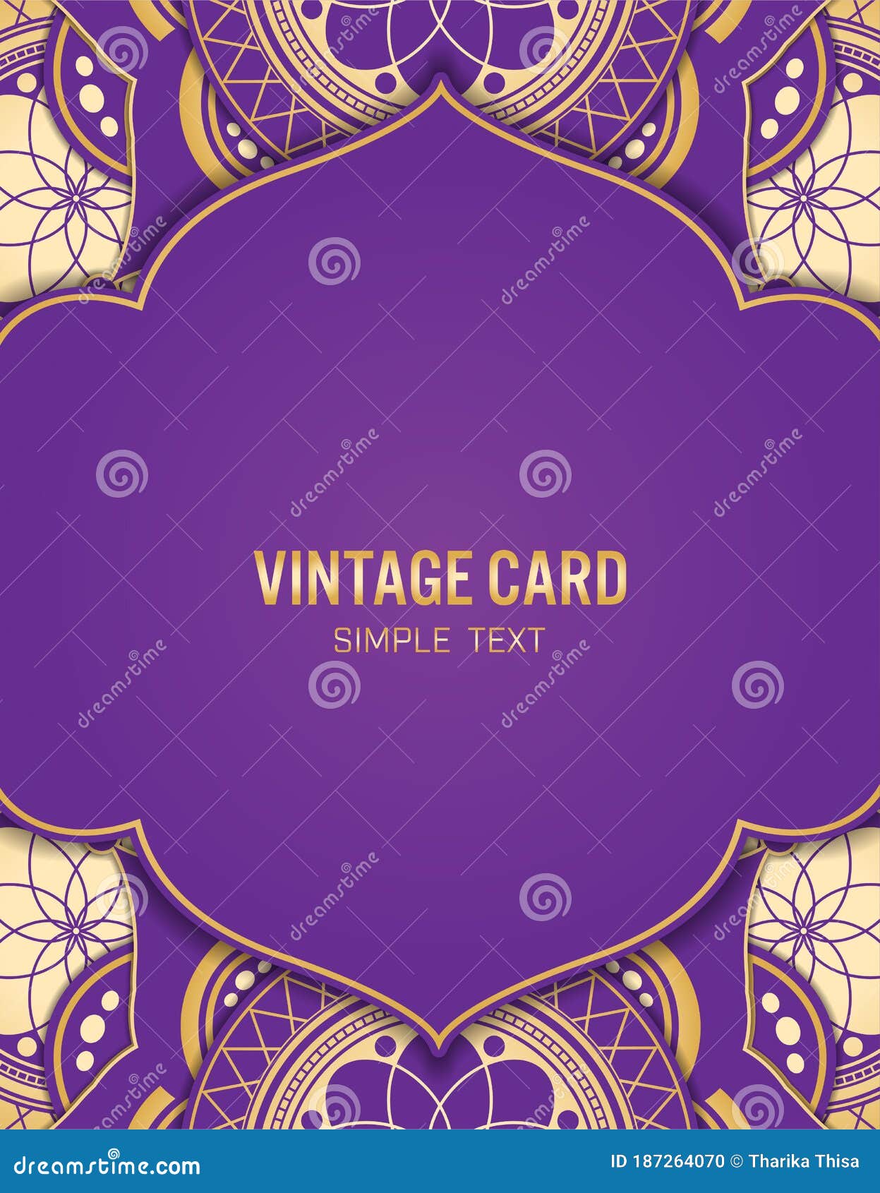 Template Card with Abstract Background Stock Vector - Illustration of ...