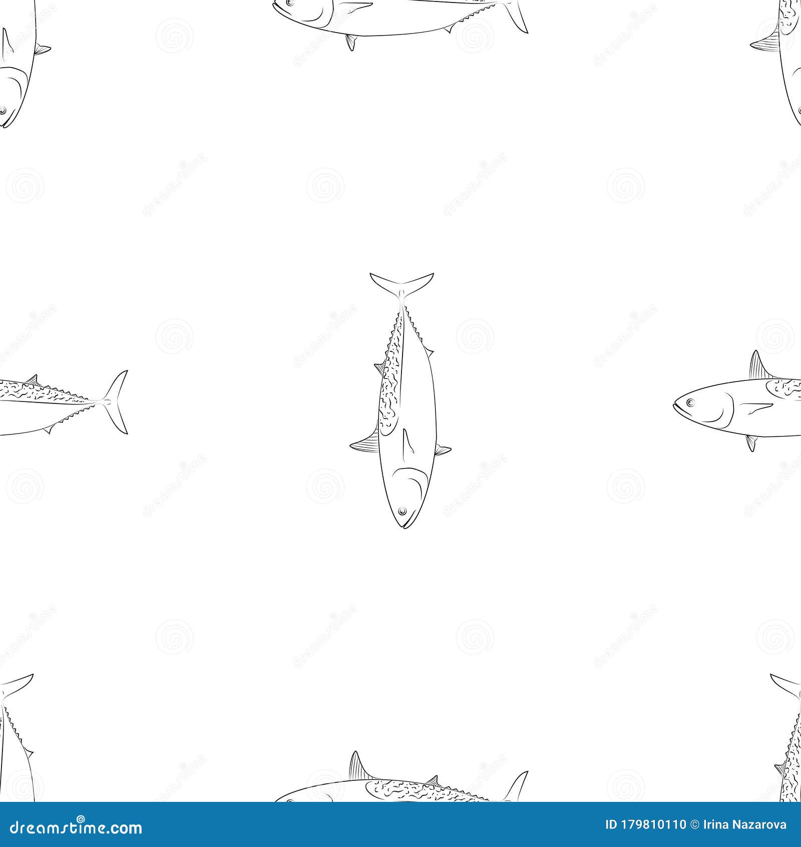 Tuna Fish. Mackerel Tuna stock vector. Illustration of oceanology ...
