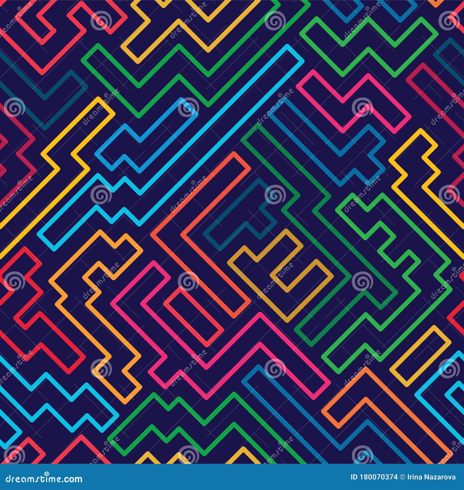 Sustainable. Color Abstract Pattern Stock Vector - Illustration of goal ...