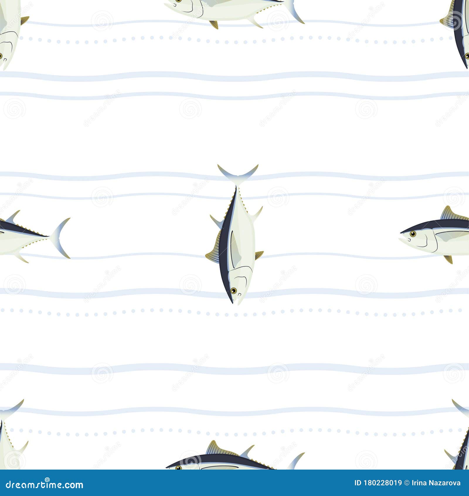 Tuna. Commercial Fish Species Stock Vector - Illustration of backdrop ...