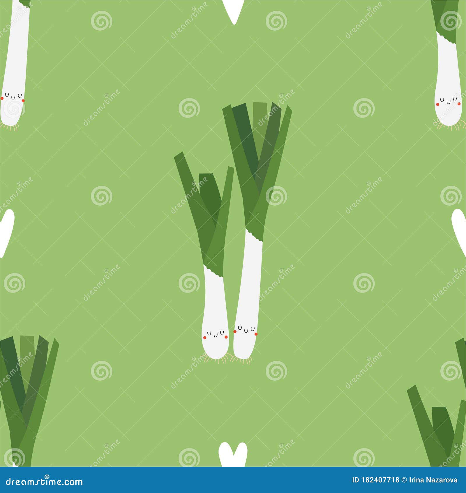 Kawaii Cartoon Leek in Love Stock Vector - Illustration of harvesting ...
