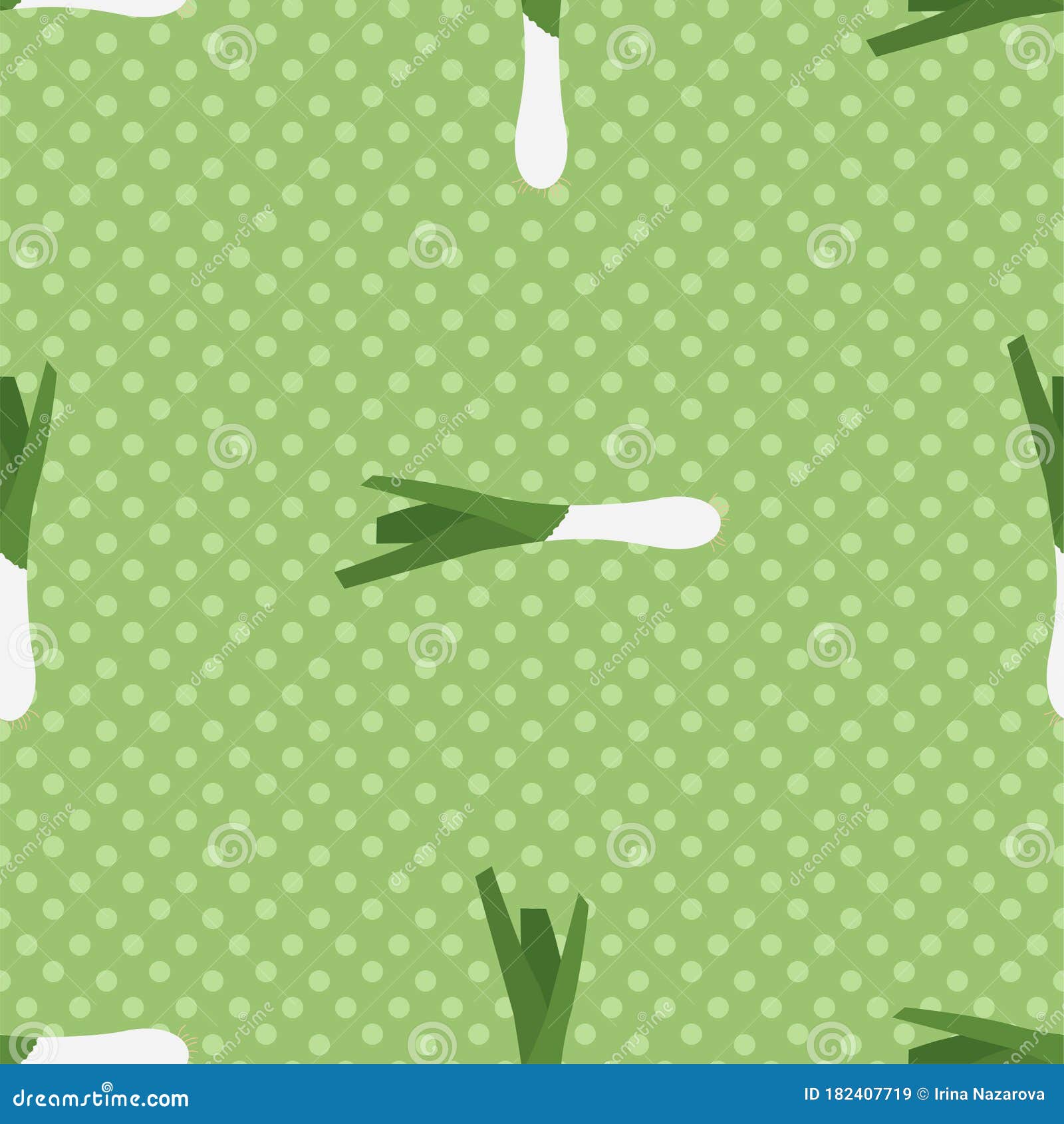 Cartoon Leek. Colored Seamless Vector Patterns Stock Vector ...