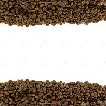 Template with Coffee Header and Footer Stock Image - Image of morning ...