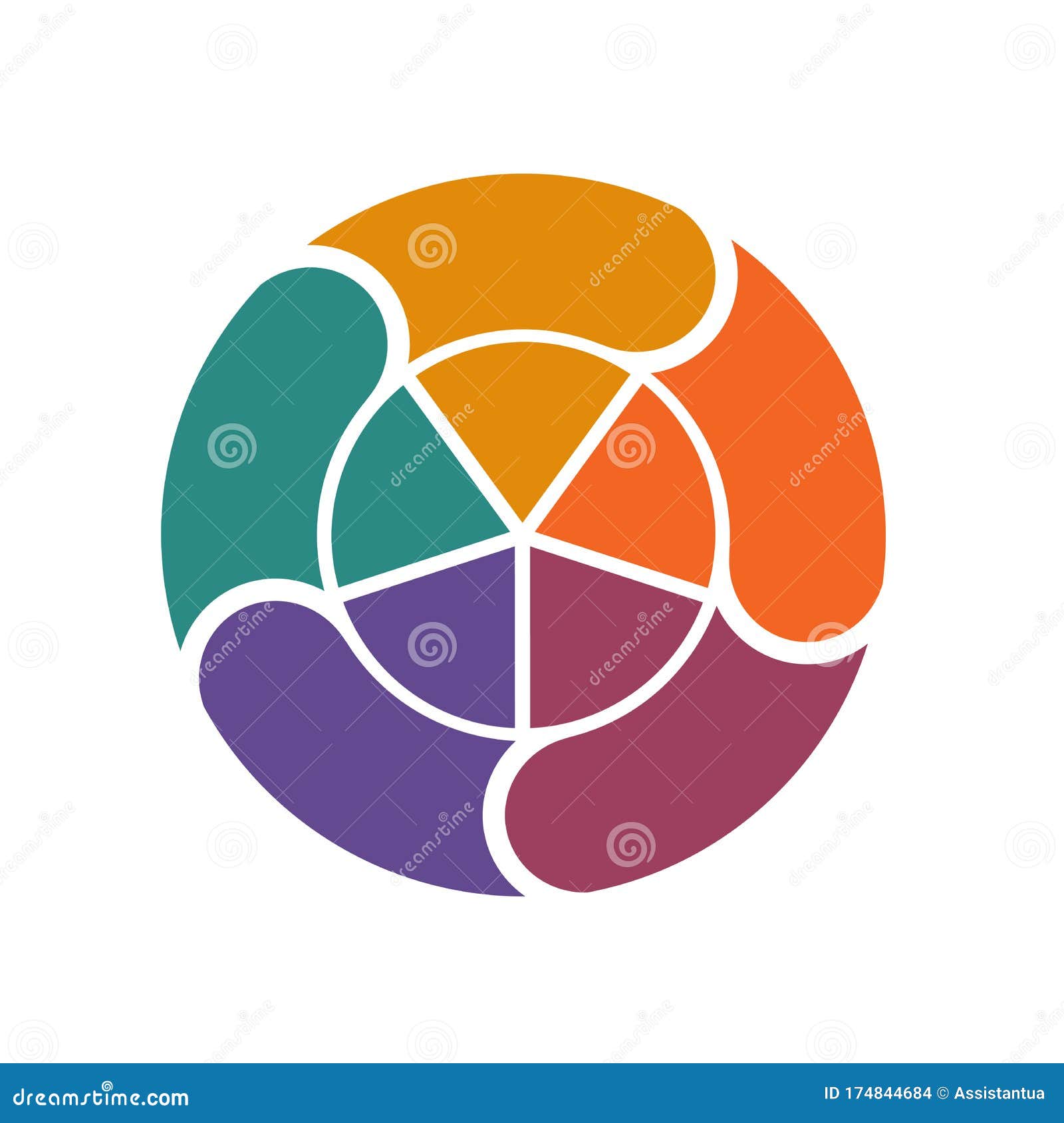 Colorful Ring Cyclic Process Positions Stock Illustrations – 13 ...