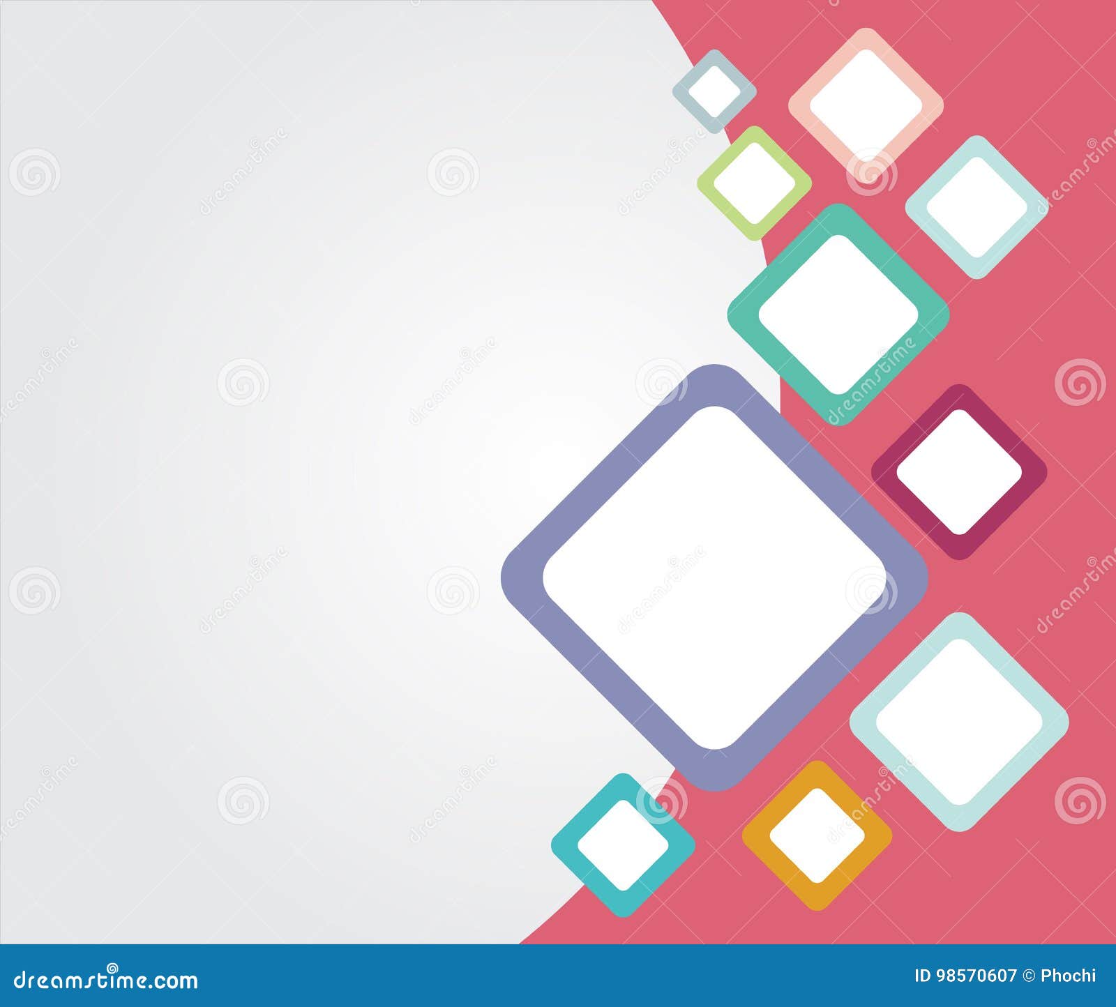 Template Colorful Rounded Rectangle Backgrounds with Copy Space Stock ...