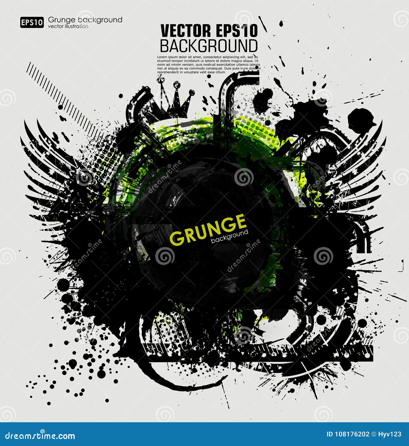 Template Colour Grunge the Poster. Vector Stock Vector - Illustration ...