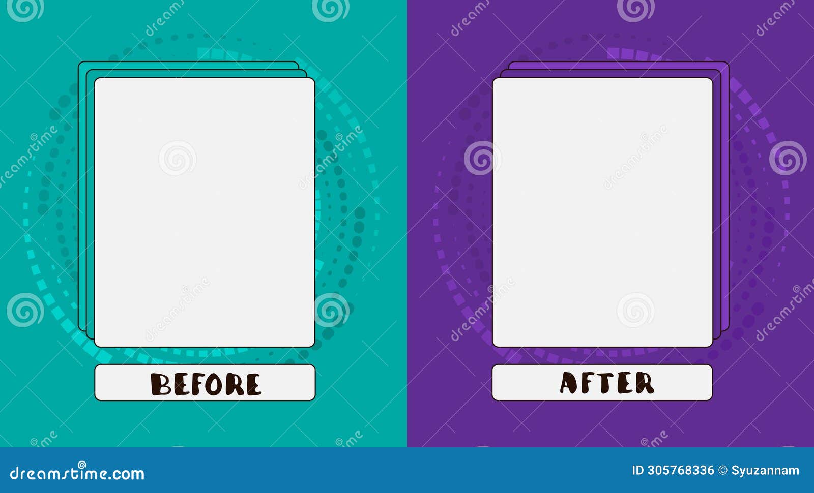 Before and after Template. Comparison Background for Graphic Design ...