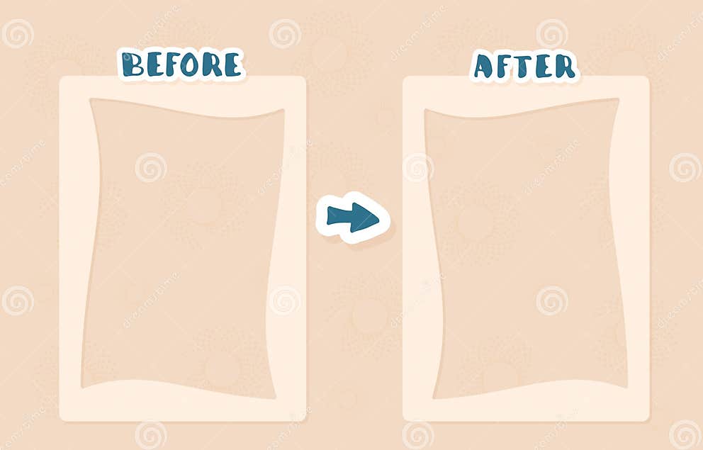 Before and after Template. Comparison Background for Graphic Design ...