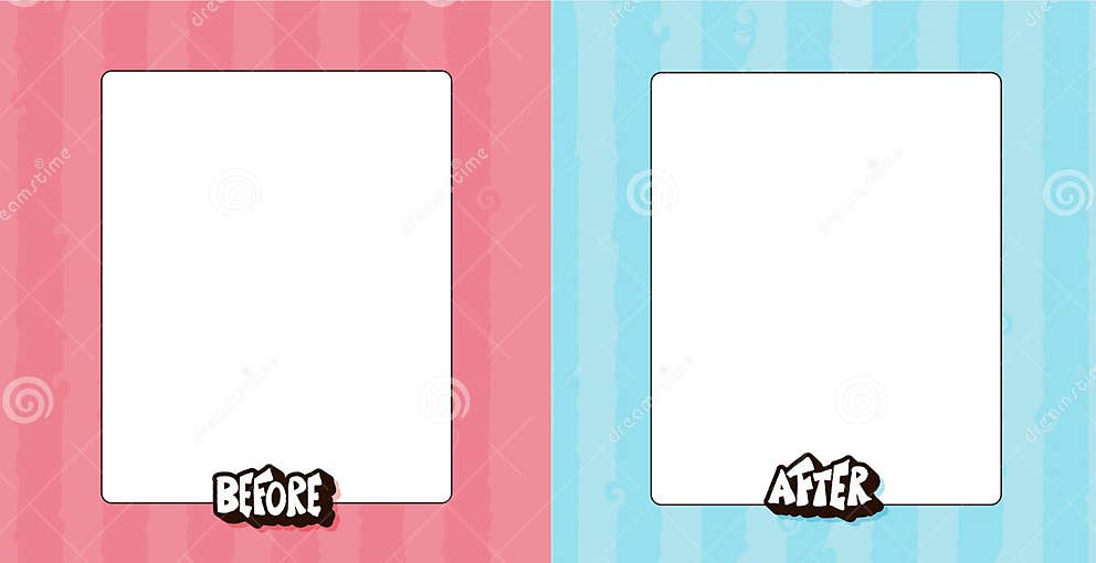Before and after Template. Comparison Background for Graphic Design ...