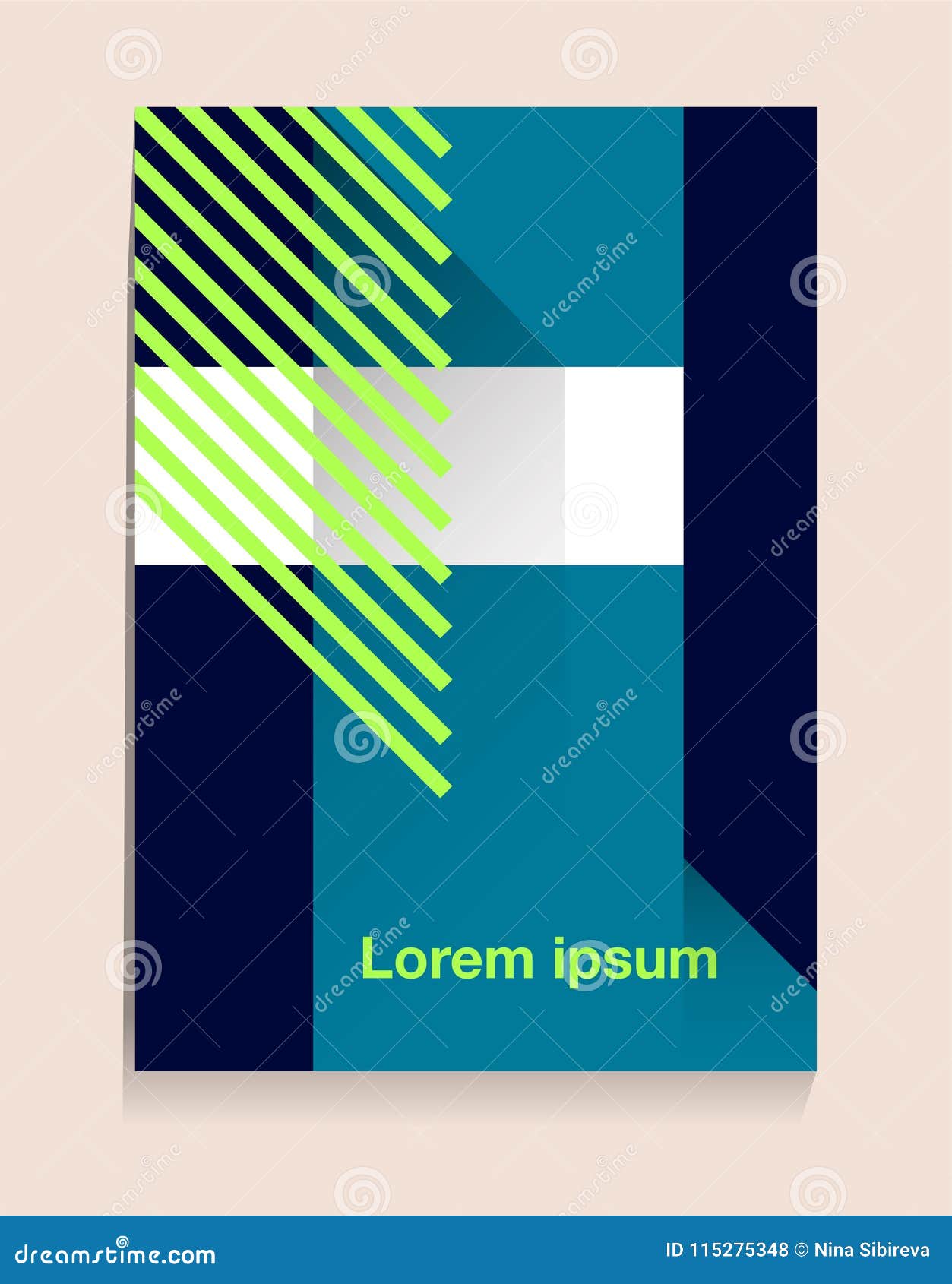 A4 template composition stock vector. Illustration of cover - 115275348