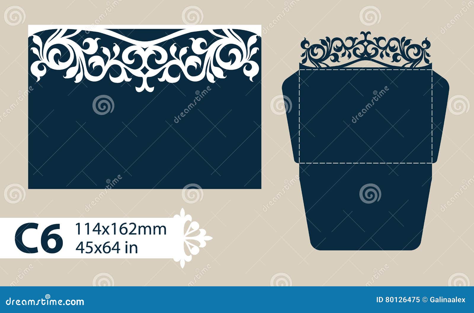 Template Congratulatory Envelope with Carved Openwork Pattern Stock ...