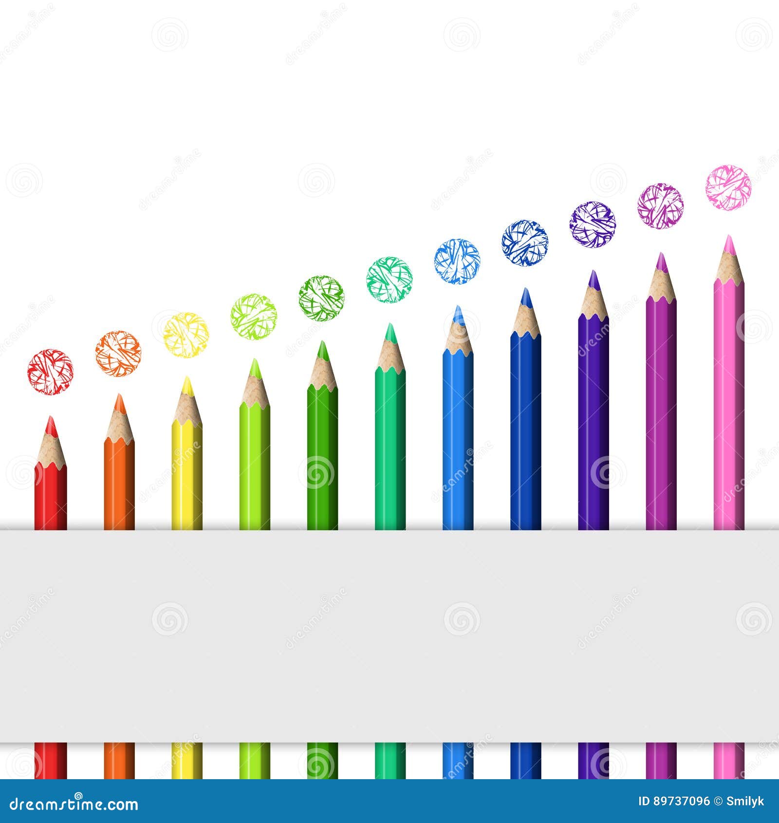 Template for Cover of Box of Colored Pencils. Stock Vector ...