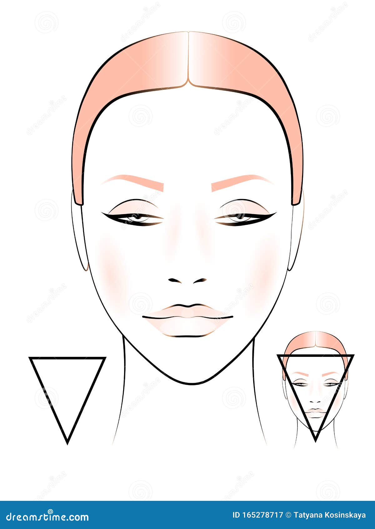 Beauty and Fashion, Female Face Stock Vector - Illustration of isolated ...