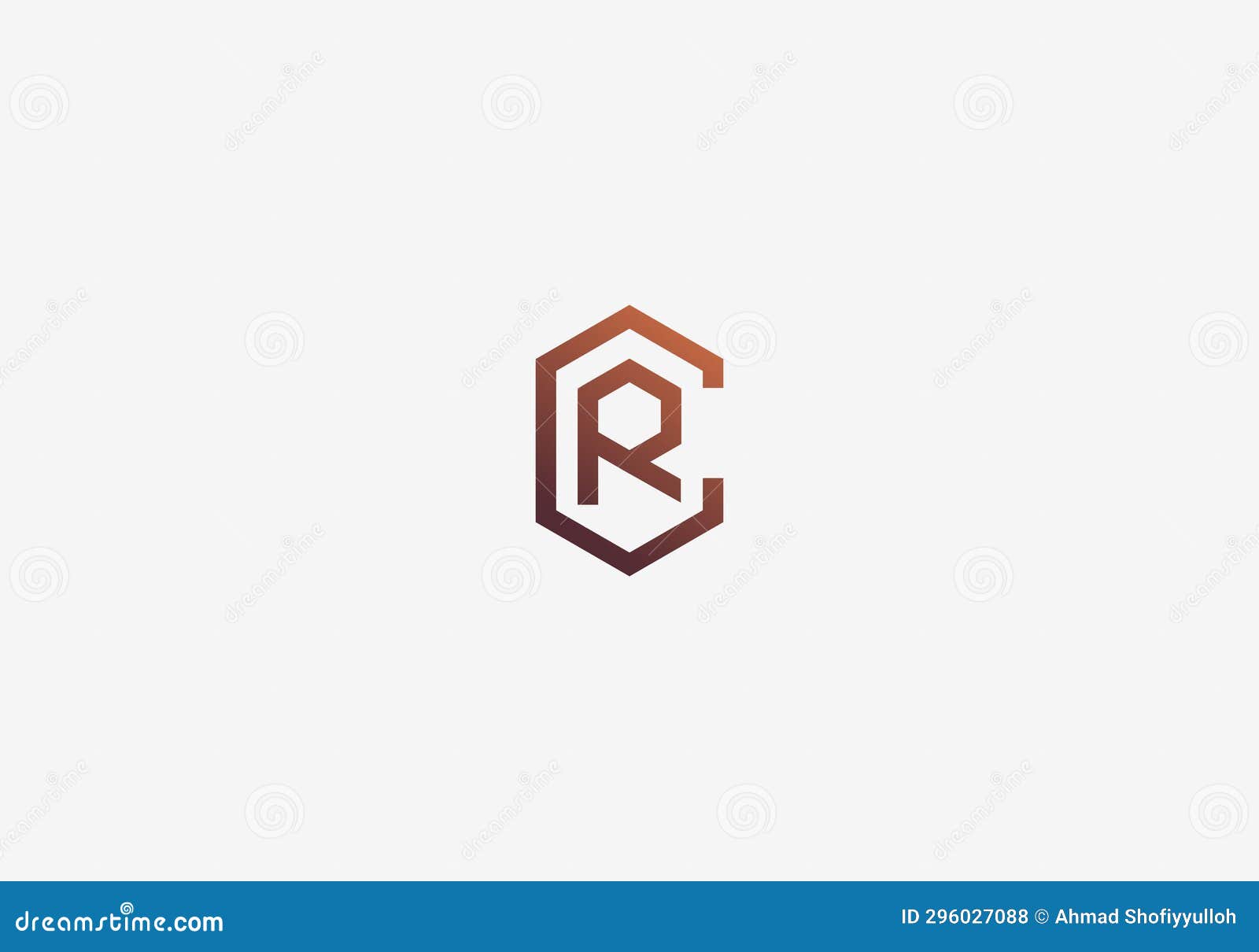Template Creative Logo RC stock illustration. Illustration of linked - 296027088