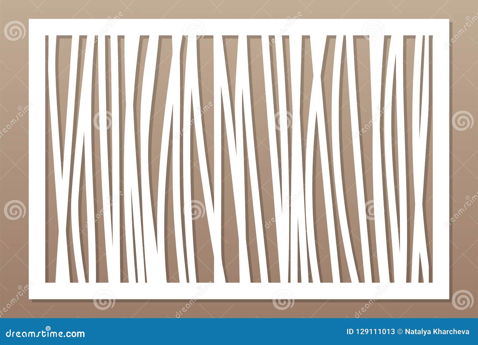 Template for Cutting. Abstract Line, Geometric Pattern. Laser Cut. Set ...