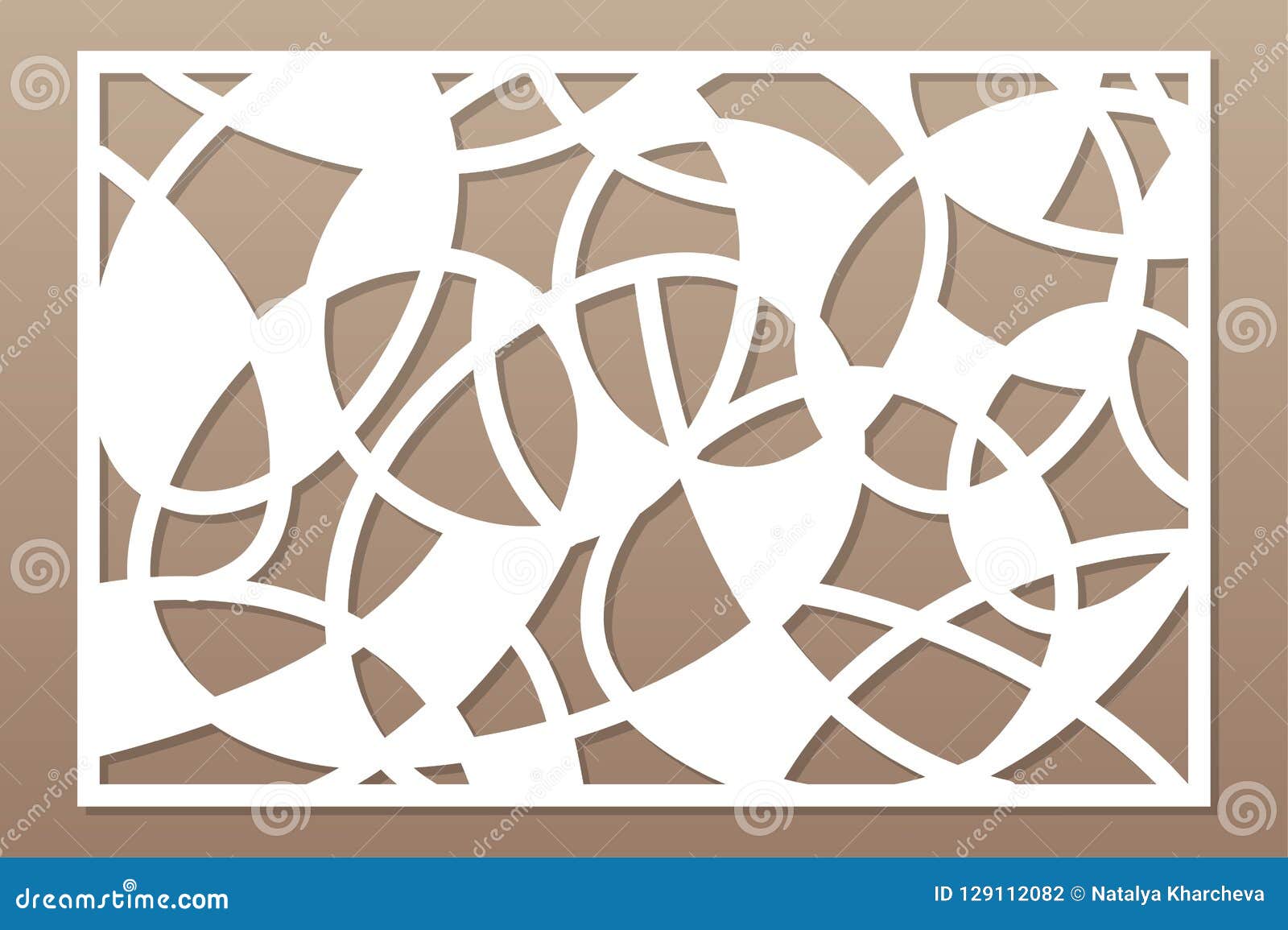 Template for Cutting. Abstract Line, Geometric Pattern. Laser Cut. Set ...