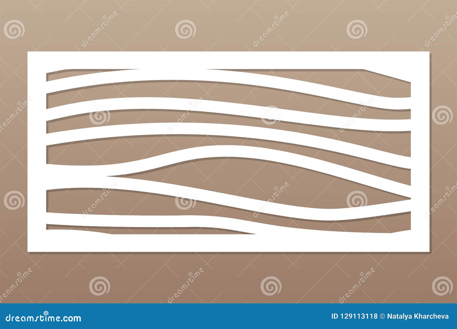 Template for Cutting. Abstract Line, Geometric Pattern. Laser Cut. Set ...