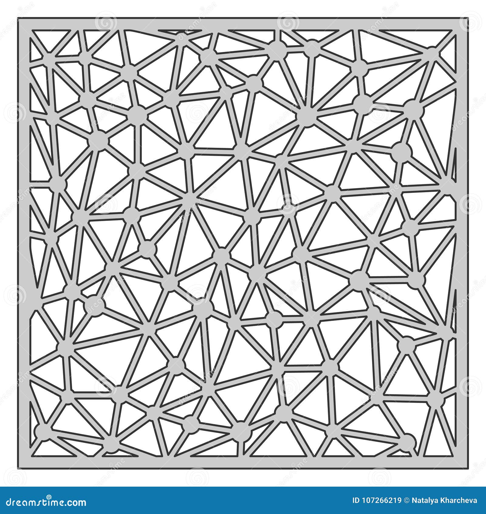 Template for Cutting. Abstract Line Pattern. Laser Cut Stock Vector ...
