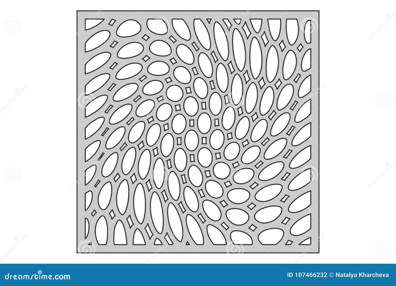 Template for Cutting. Circle Spiral Pattern. Laser Cut. Ratio 1:1 Stock ...