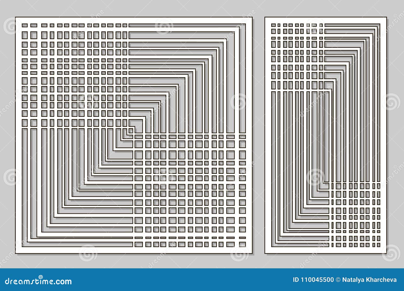 Template for Cutting. Geometric, Abstract, Linear Pattern Stock ...