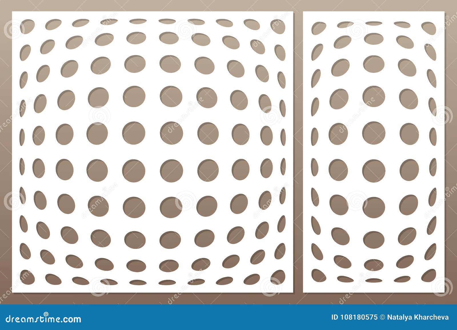 Template for Cutting. Geometric Circle Pattern. Laser Cut Stock Vector ...